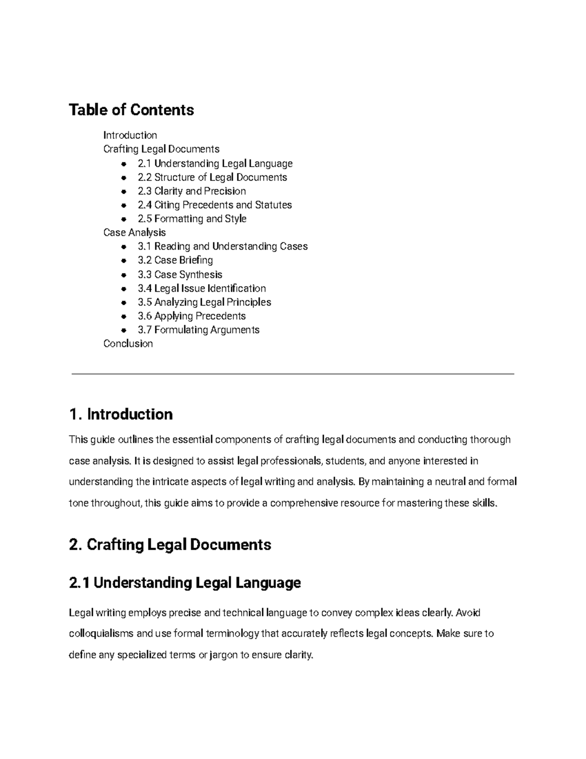 Comprehensive Guide to Crafting Legal Documents and Conducting Case ...
