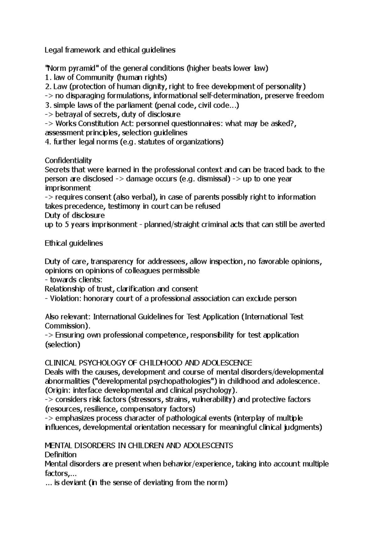 Legal framework and ethical guidelines - Legal framework and ethical ...