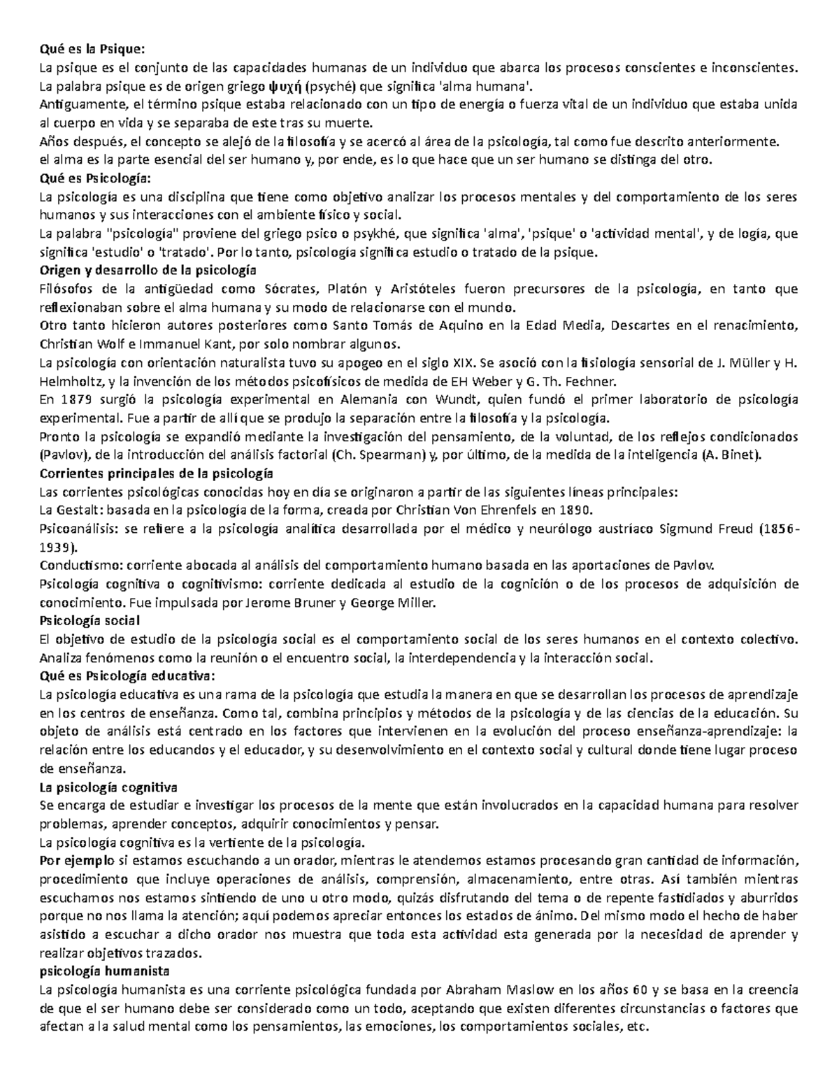 Qué es la Psique - Qué es la Psique: La psique es el conjunto de las ...