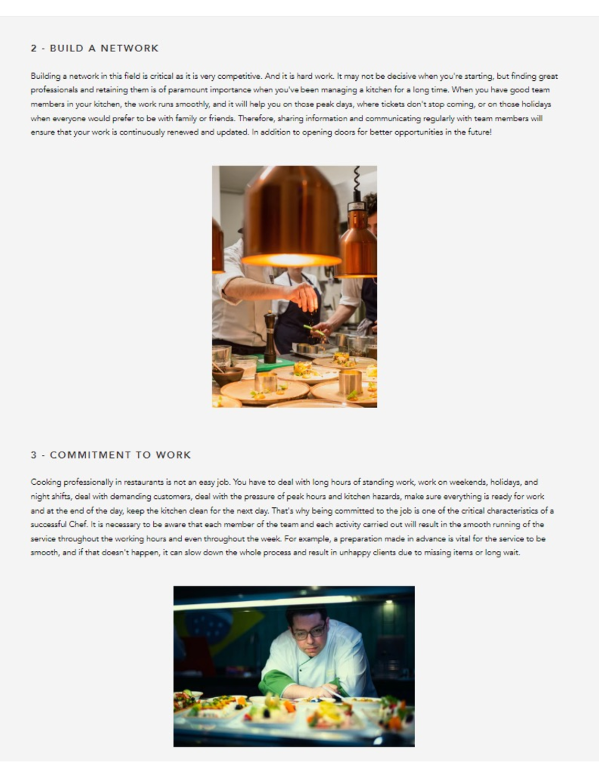 Tips # 2.3 on how to become a good chef - Hotel and Restaurant ...
