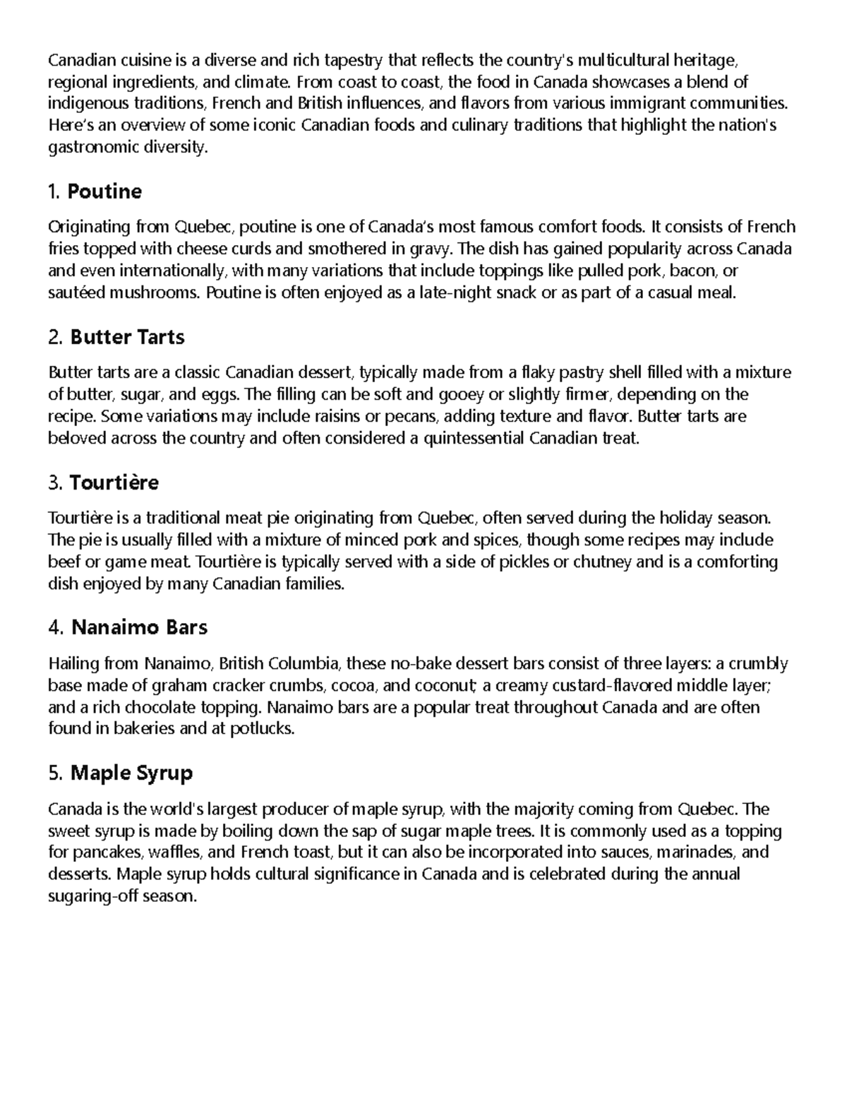 Gf - eng - Canadian cuisine is a diverse and rich tapestry that ...