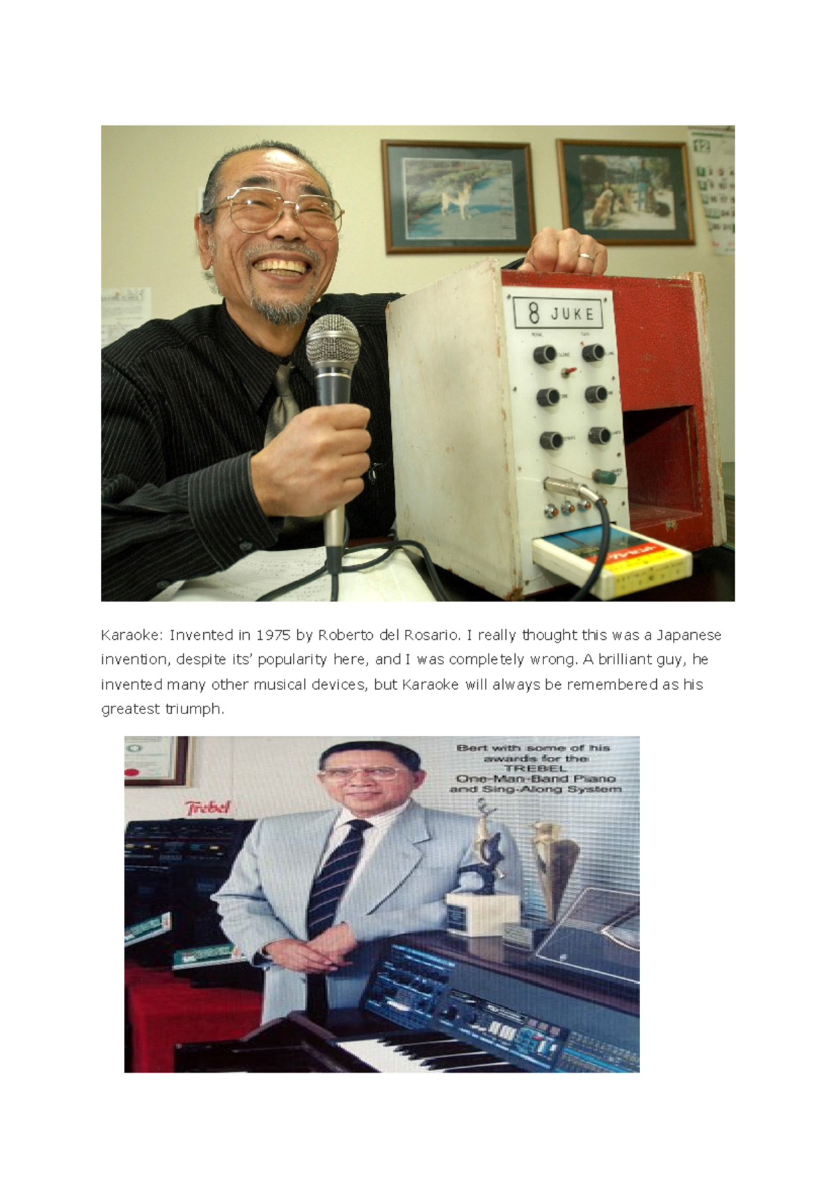 Karaoke invent - Fajsbgslanahh - Karaoke: Invented in 1975 by Roberto ...