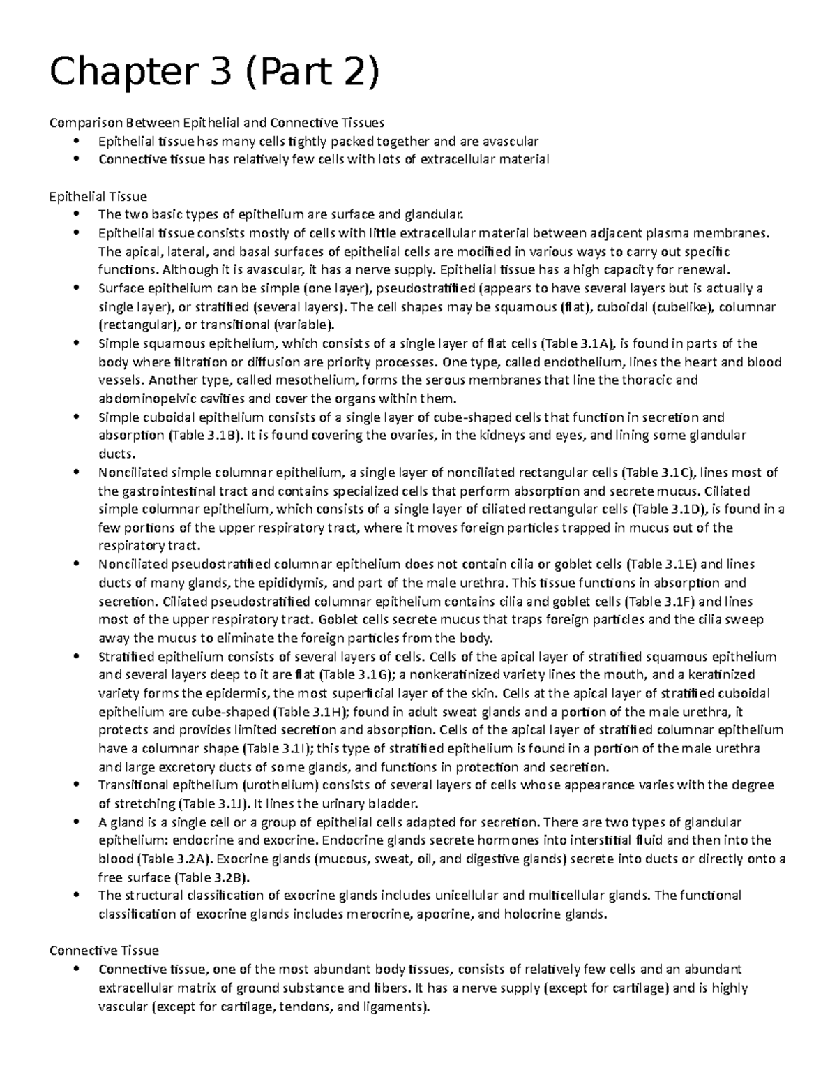 Chapter 3 (Part 2) - Lecture notes 1 - Chapter 3 (Part 2) Comparison ...