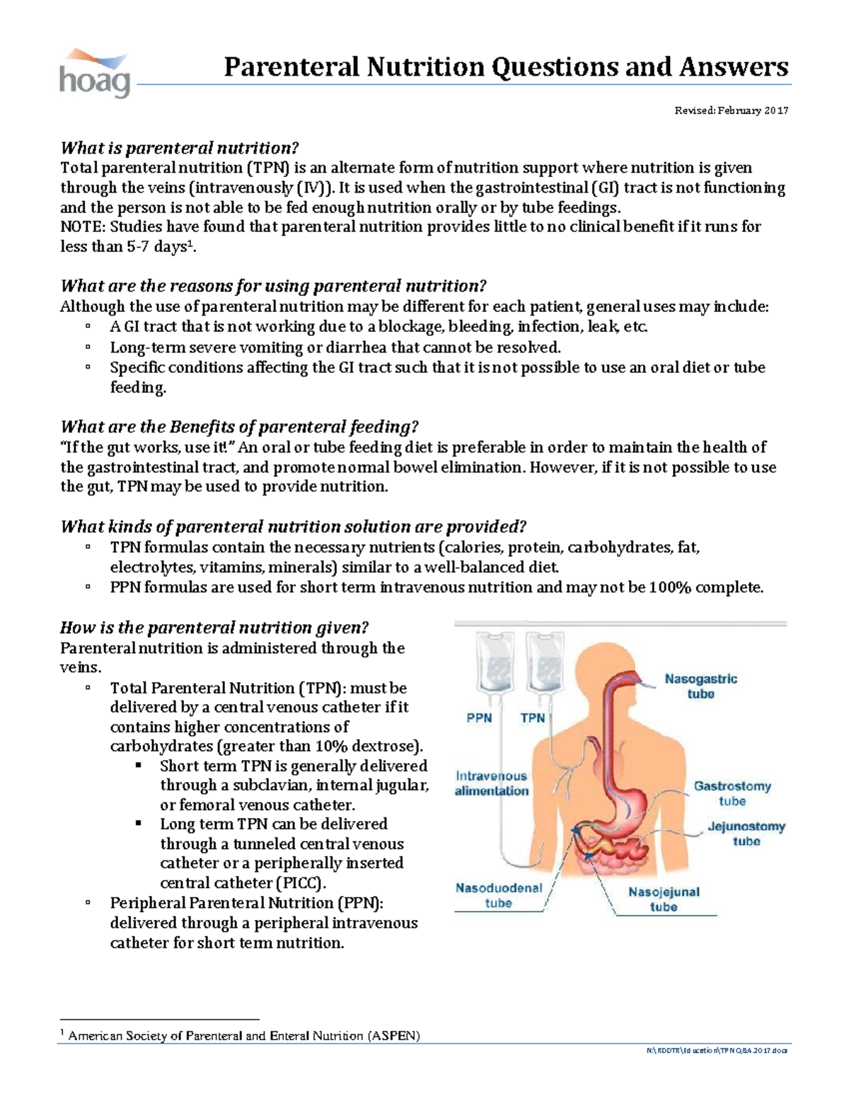 TPN Question and Answers for the student nurses ...