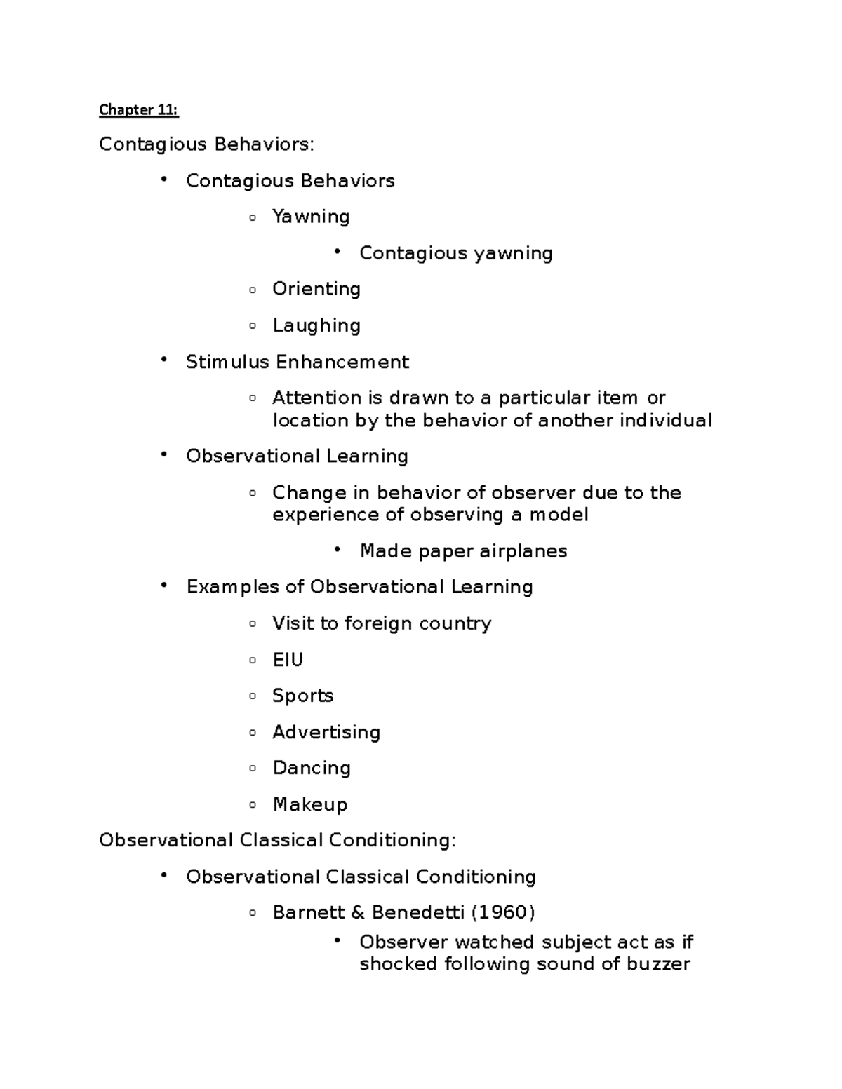 POL 11 - This is chapter notes, for Jeffrey Stowell's in person Class ...