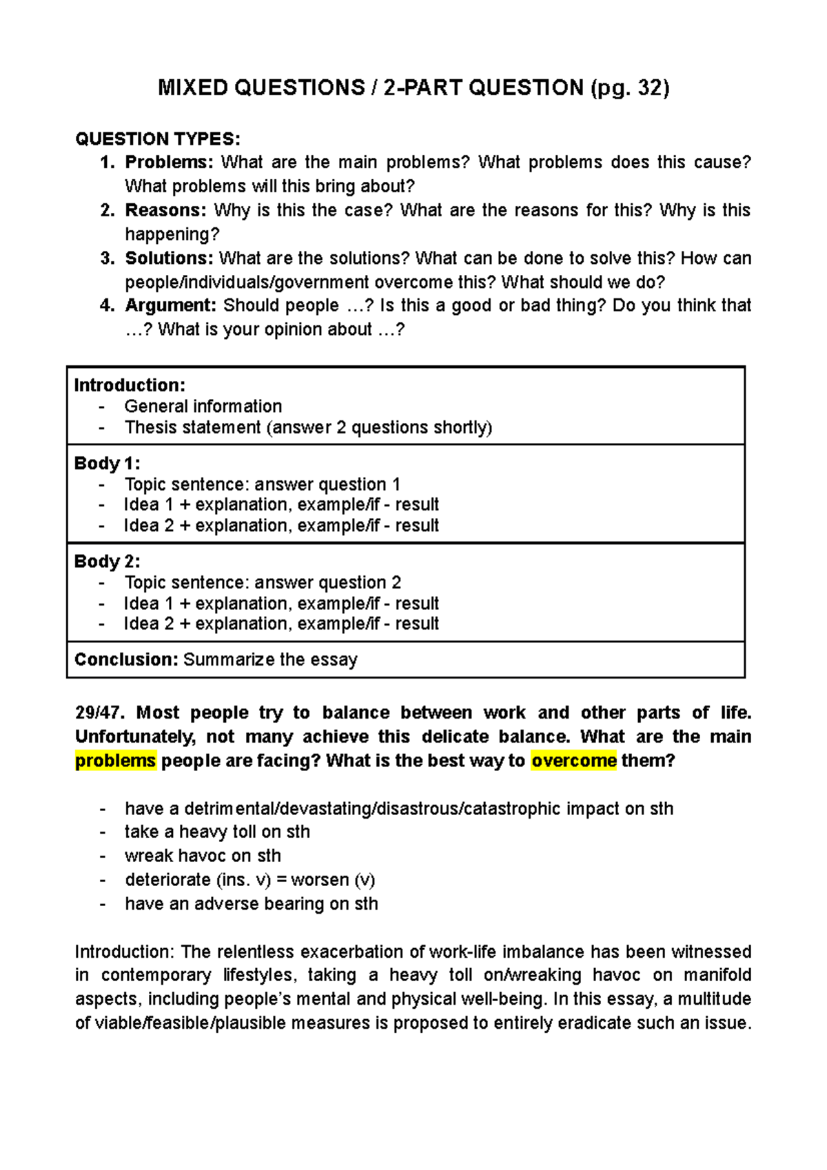 Jun 21 Mixed questions - MIXED QUESTIONS / 2-PART QUESTION (pg. 32 ...