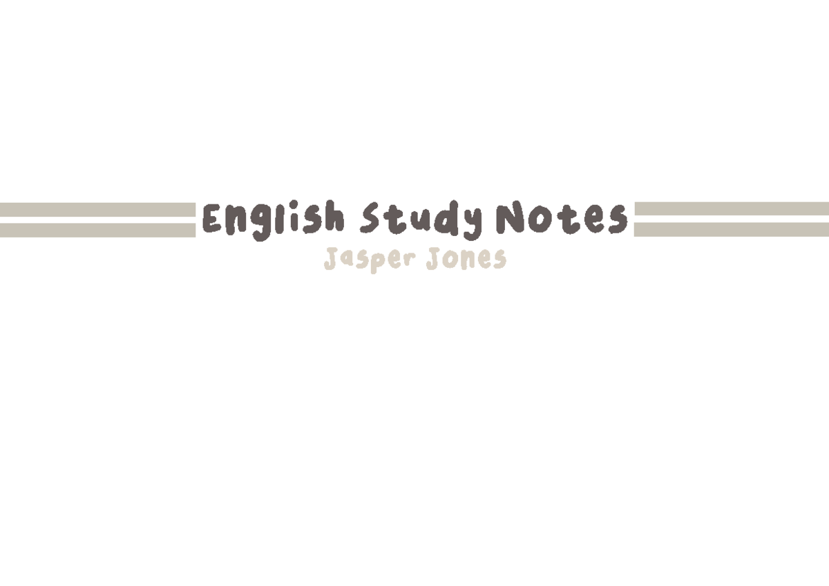 Jasper jones study notes 61355 d61270 aa - English Study Notes Jasper ...