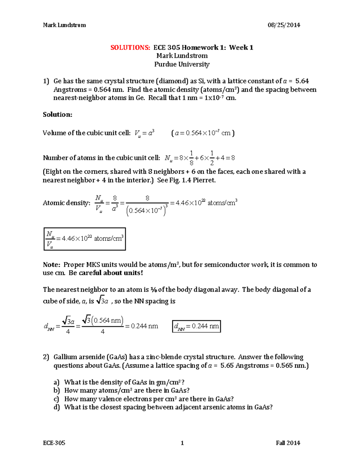 Week1HWSolutions - tutorial sheet solutions - - Studocu