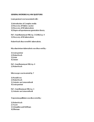 Microbiology Final Review - J. Berkely Who showed that the pebrine ...