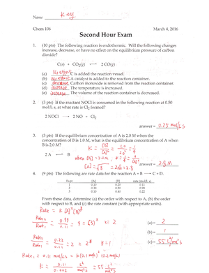 Chem Final - CHEM 106 - Studocu