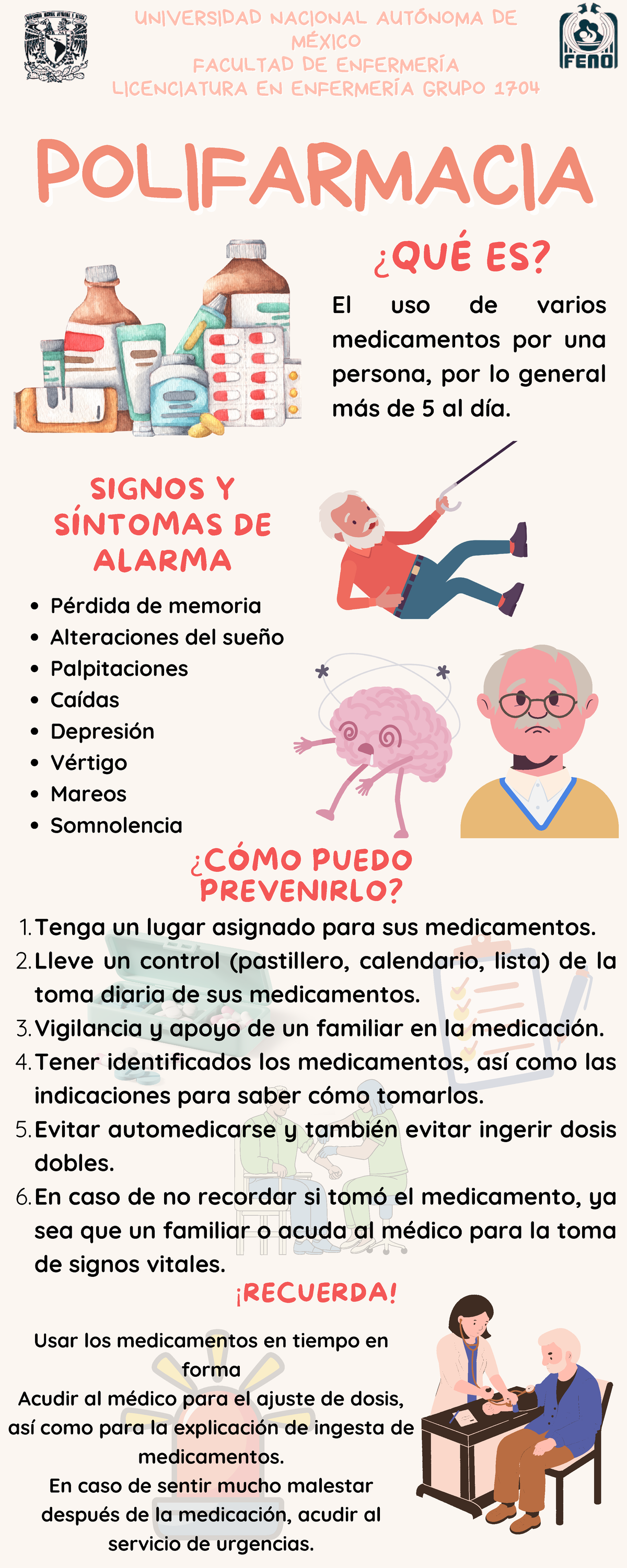 Polifarmacia - ¿QUÉ ES? El uso de varios medicamentos por una persona ...