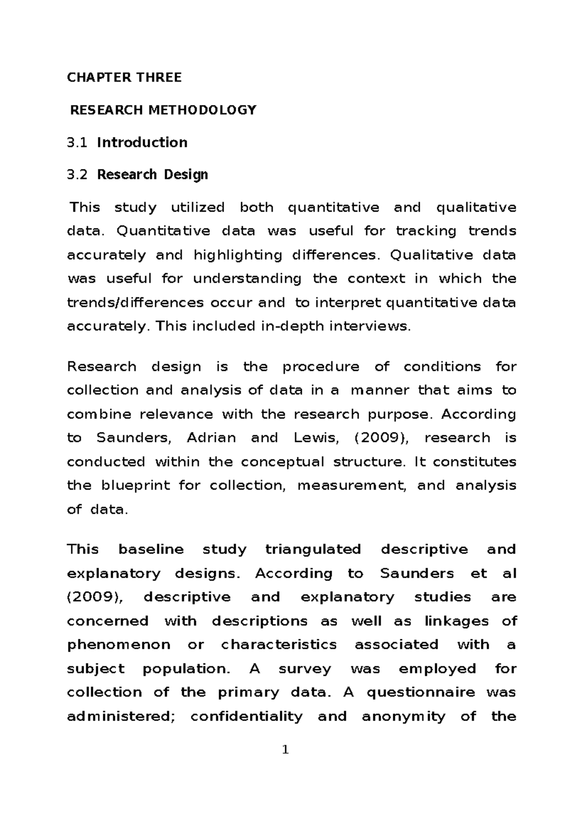 Chapter Three - law notes - CHAPTER THREE RESEARCH METHODOLOGY 3 ...