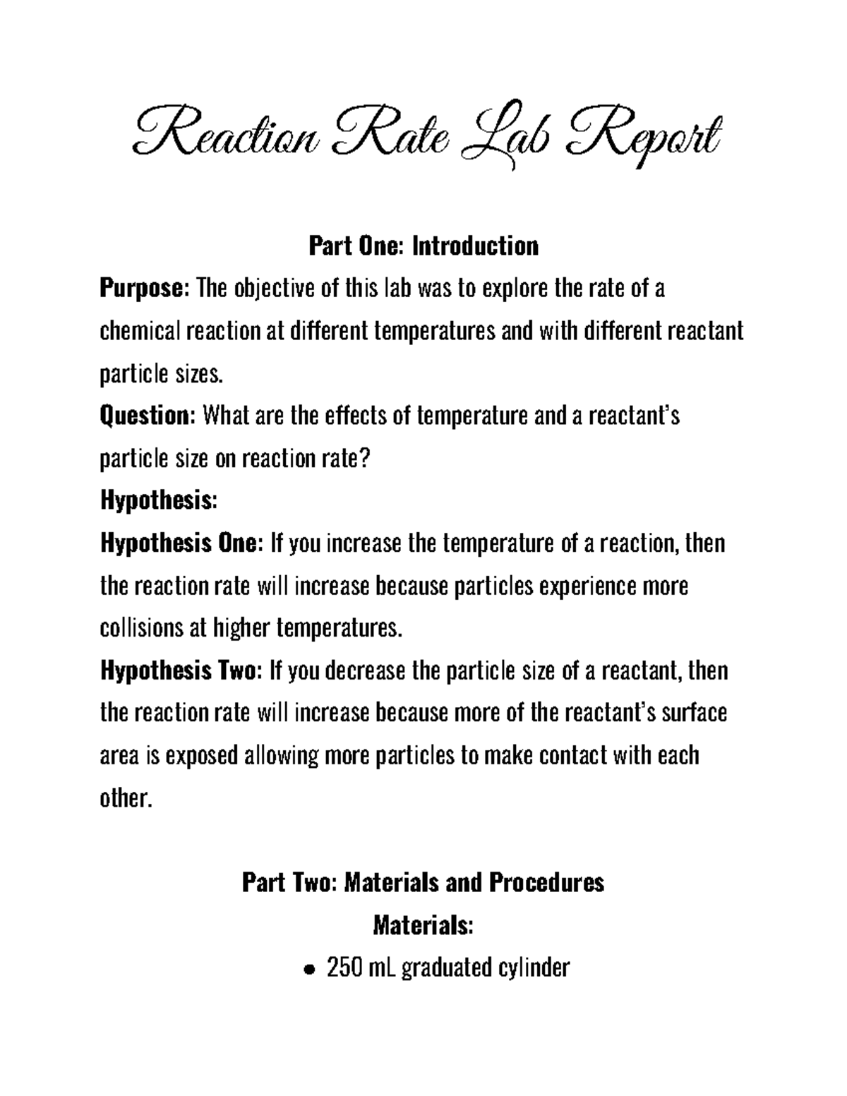 D7cecbf 572359957 c5584e9d505bad44 - Reaction Rate Lab Report Part One ...