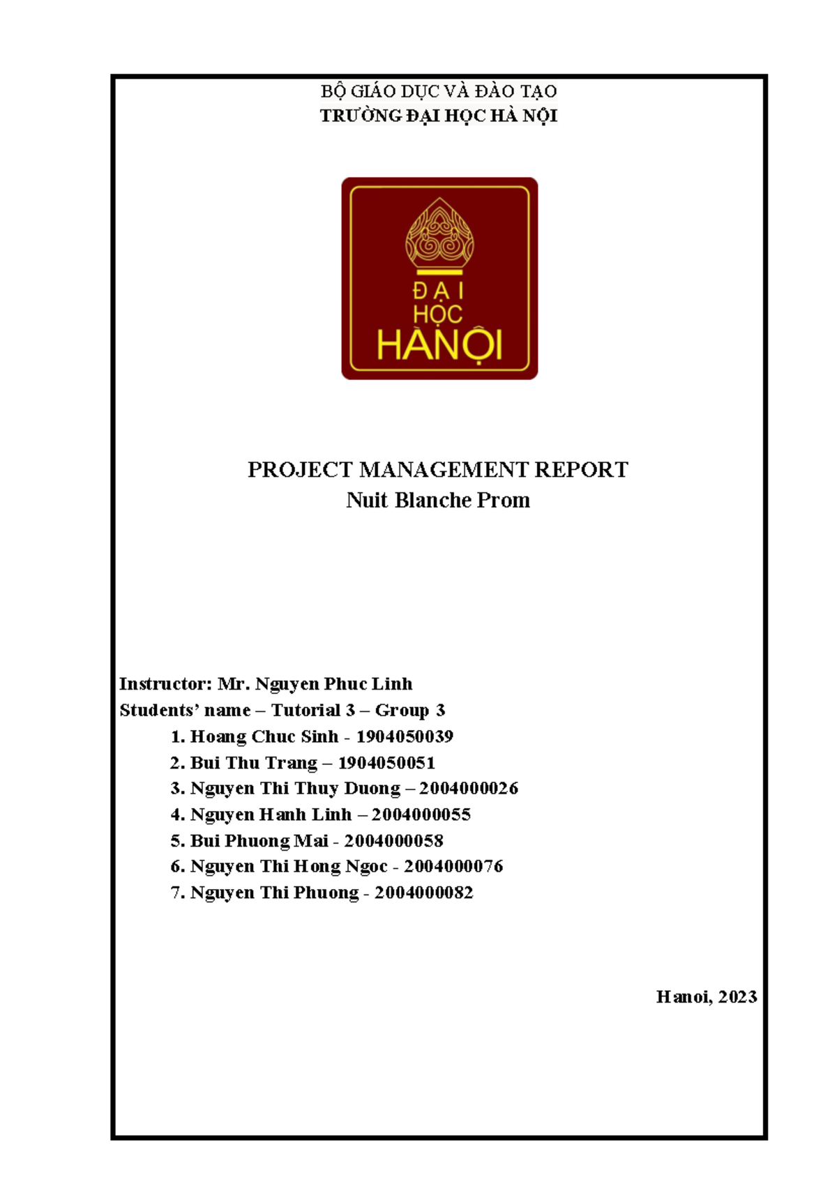 Tutorial-3-Group-3-PRM-Report - BỘ GIÁO DỤC VÀ ĐÀO TẠO TRƯỜNG ĐẠI HỌC ...