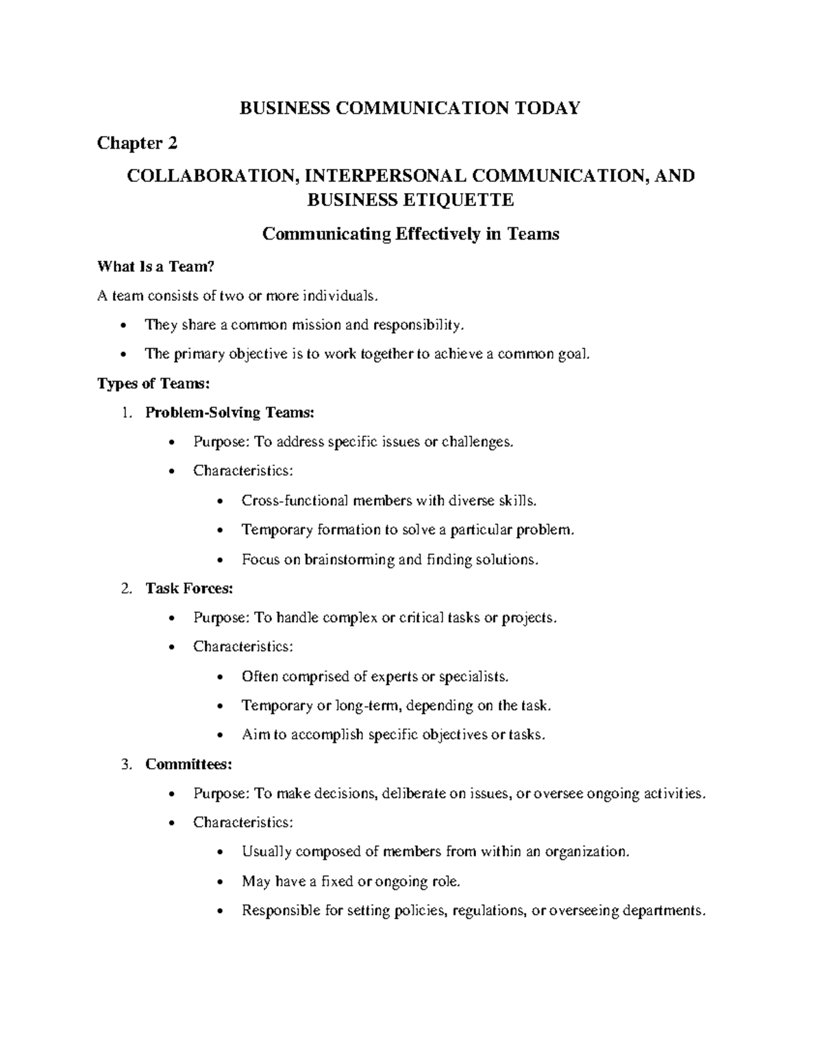 BCRW-Chp 2 Notes - Business communication and report writing chapter 2 ...