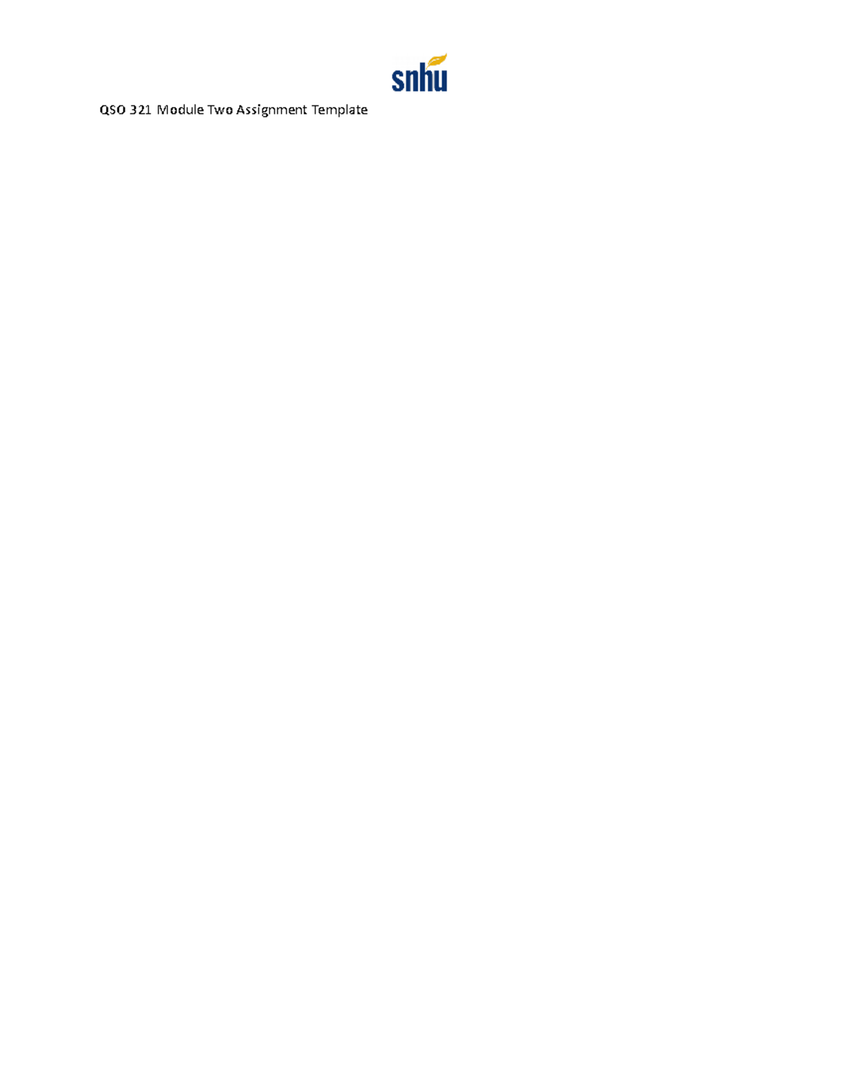 QSO 321 Module Two Assignment - Rely on employees and their skills ...