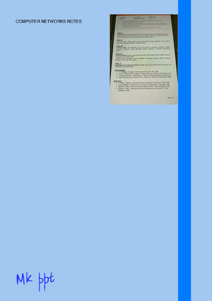 Computer networking notes - COMPUTER NETWORKING Define Network? A ...