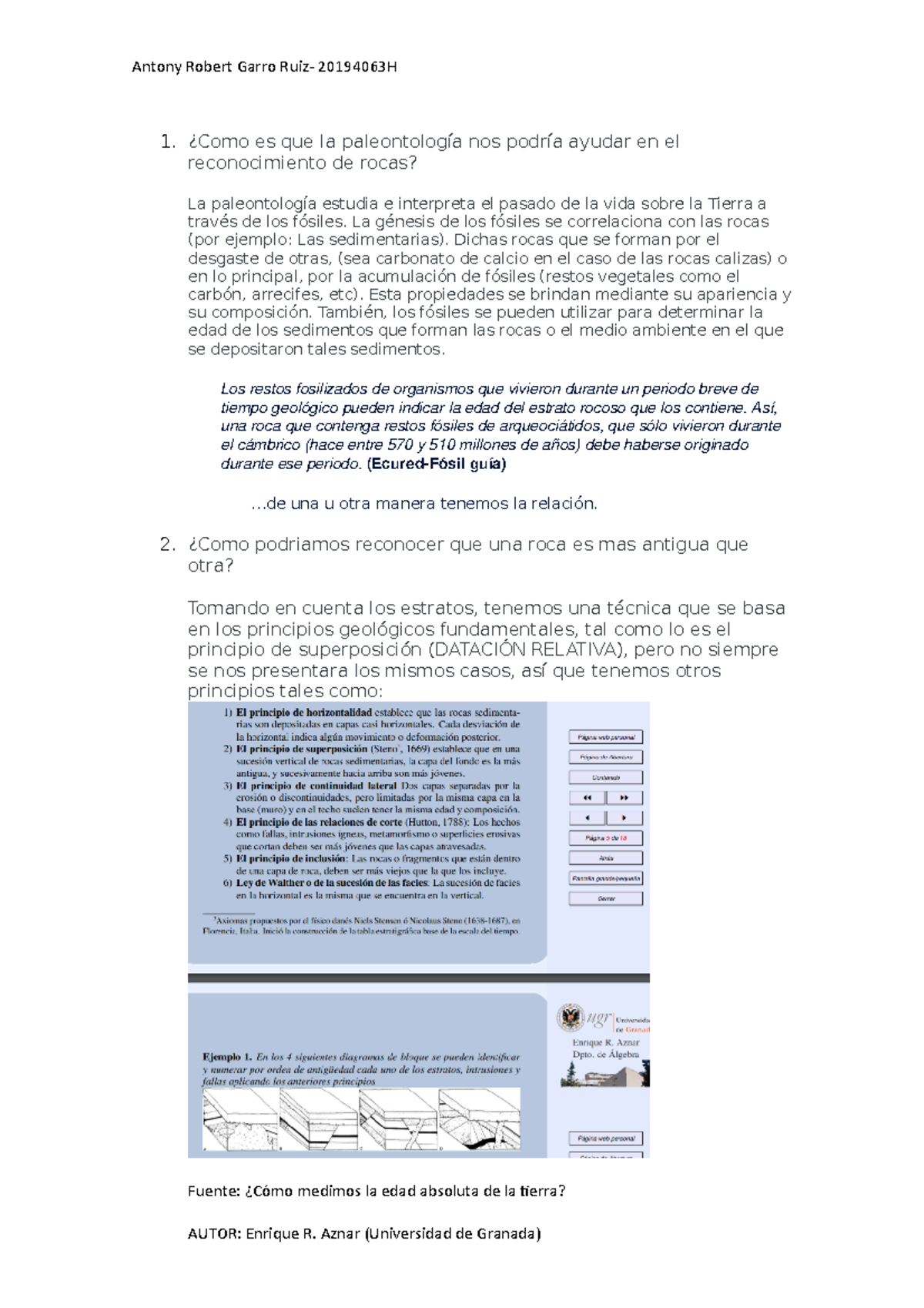 Discusión - Antony Robert Garro Ruiz- 20194063H 1. ¿Como es que la ...
