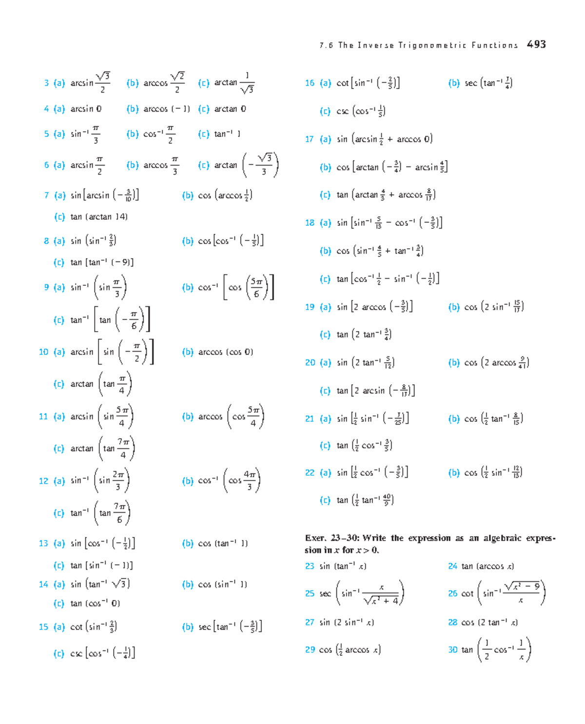 Algebra and Trigonometry with Analytic Geometry-52 - ####### 7. 6 T h e ...