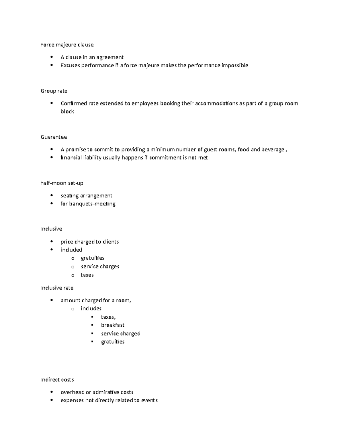 Event Terminology F-L - Force majeure clause A clause in an agreement ...