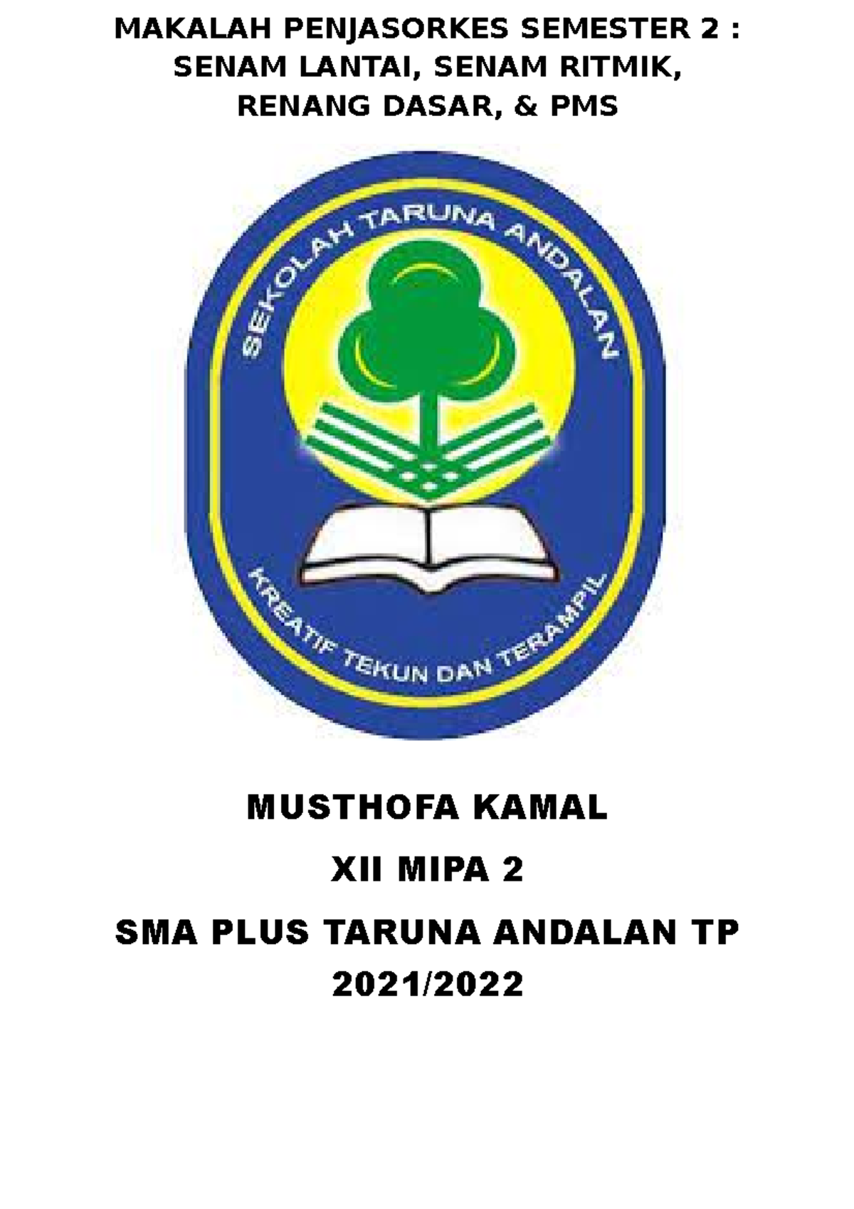 4 Bab penjas - project of sport and culture - MAKALAH PENJASORKES ...