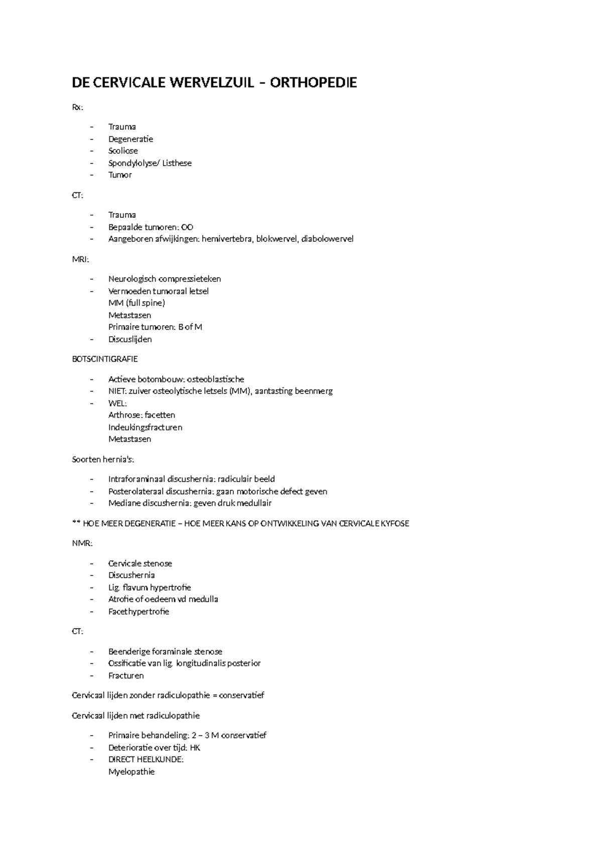 DE Cervicale Thoracale Wervelzuil orthopedie - DE CERVICALE WERVELZUIL ...