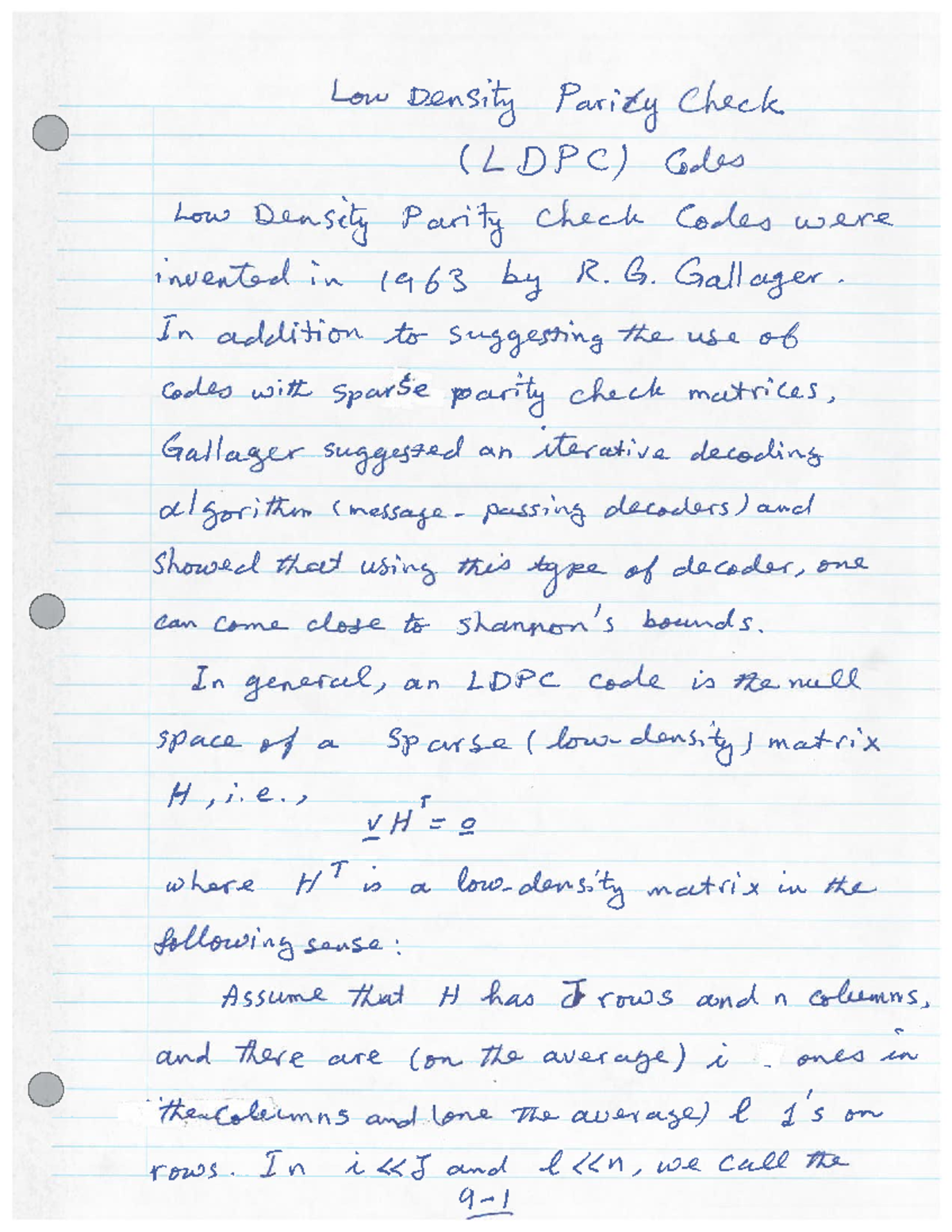 Error Detecting And Correcting Codes Lecture Notes Lecture 10