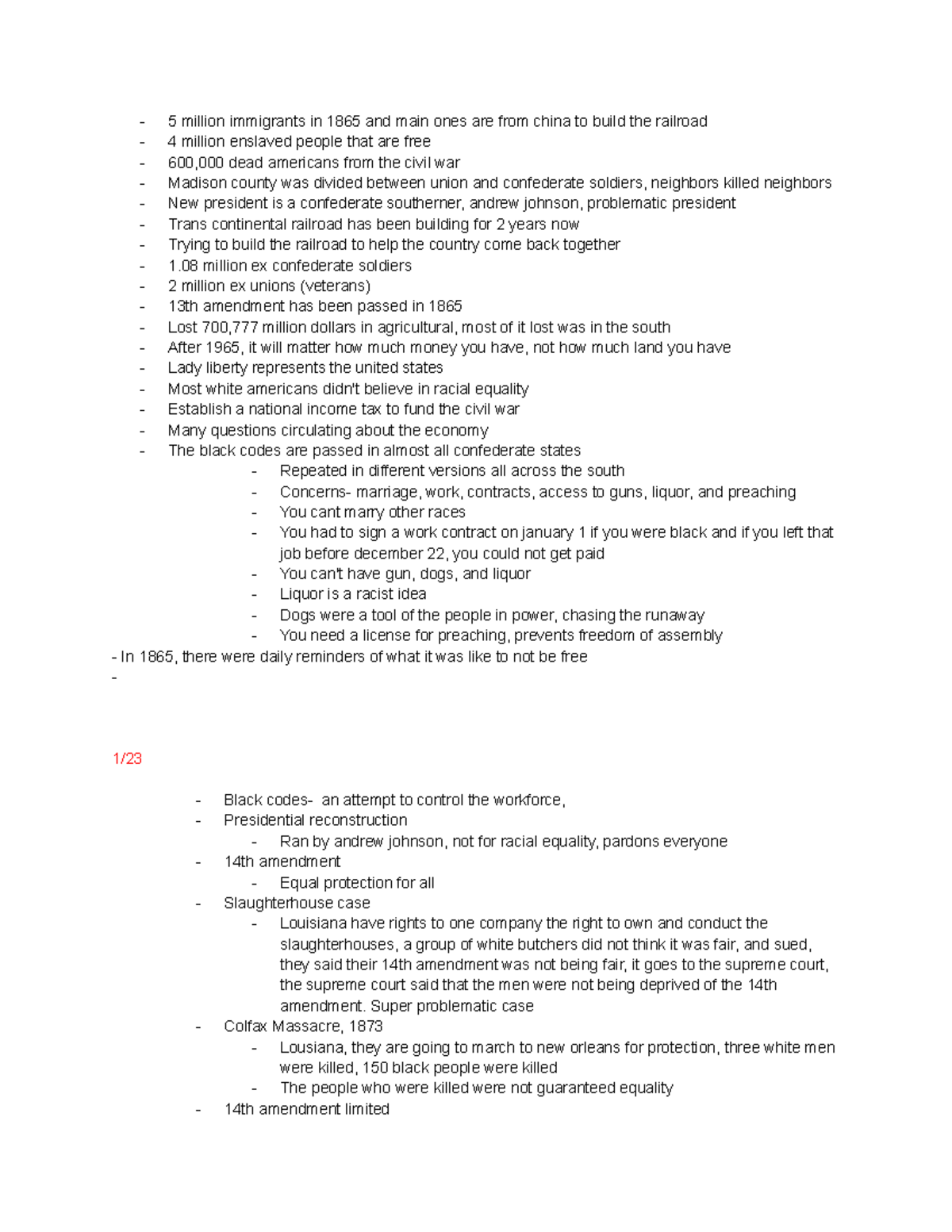 1865 The nation debates over freedom and citizenship - 5 million ...