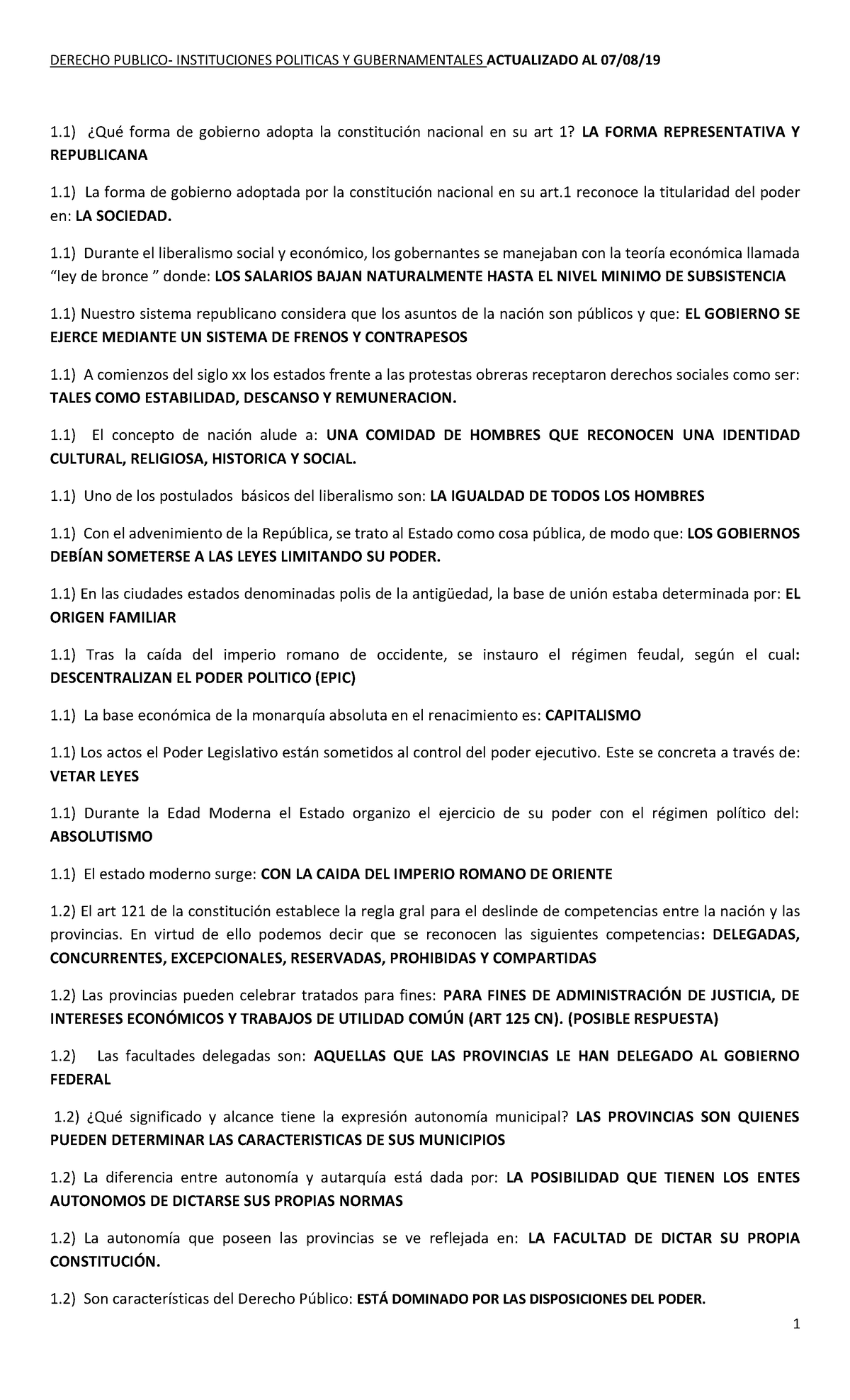 primer Parcial derecho publico - Warning: TT: undefined function: 32 Warning: TT: undefined ...
