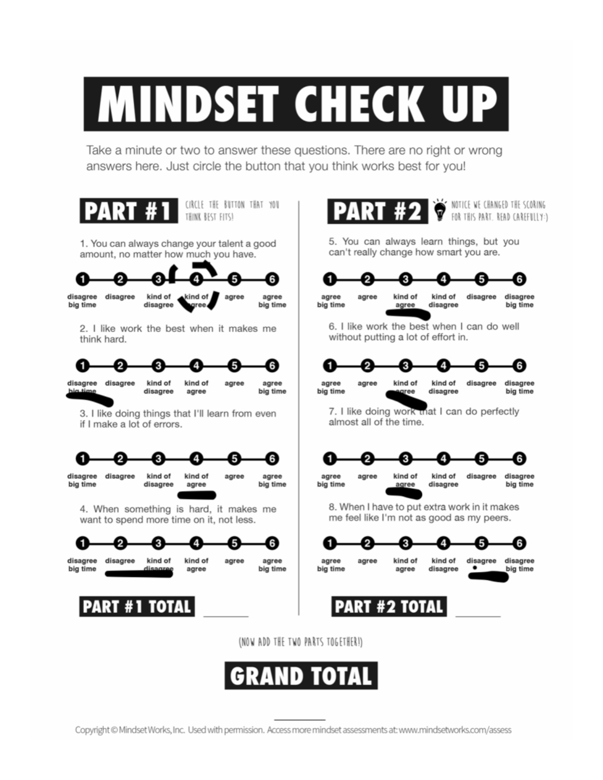 Mindset worksheet - BOT 140 - Studocu