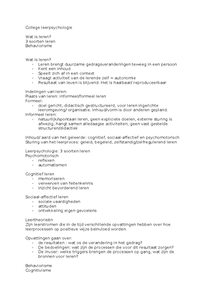 LEEG Lesschema pabo stage - LESSCHEMA Behorende bij de leerwerktaak ...
