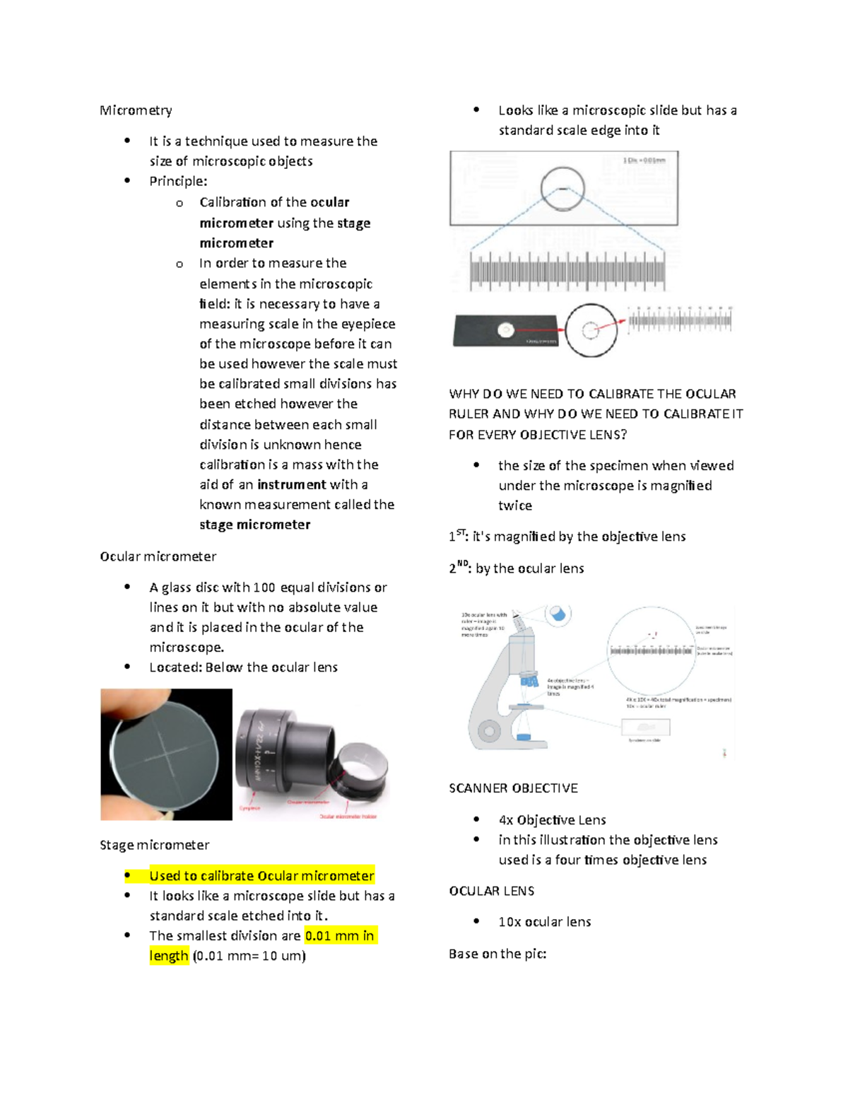 Micrometry and Asynchronous Activity 1 THE Virtual Microscope ...