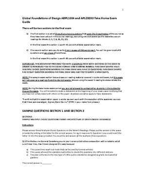 GFOD Subject Guide 2020-S1 - ABPL10004 GLOBAL FOUNDATIONS OF DESIGN AND ...