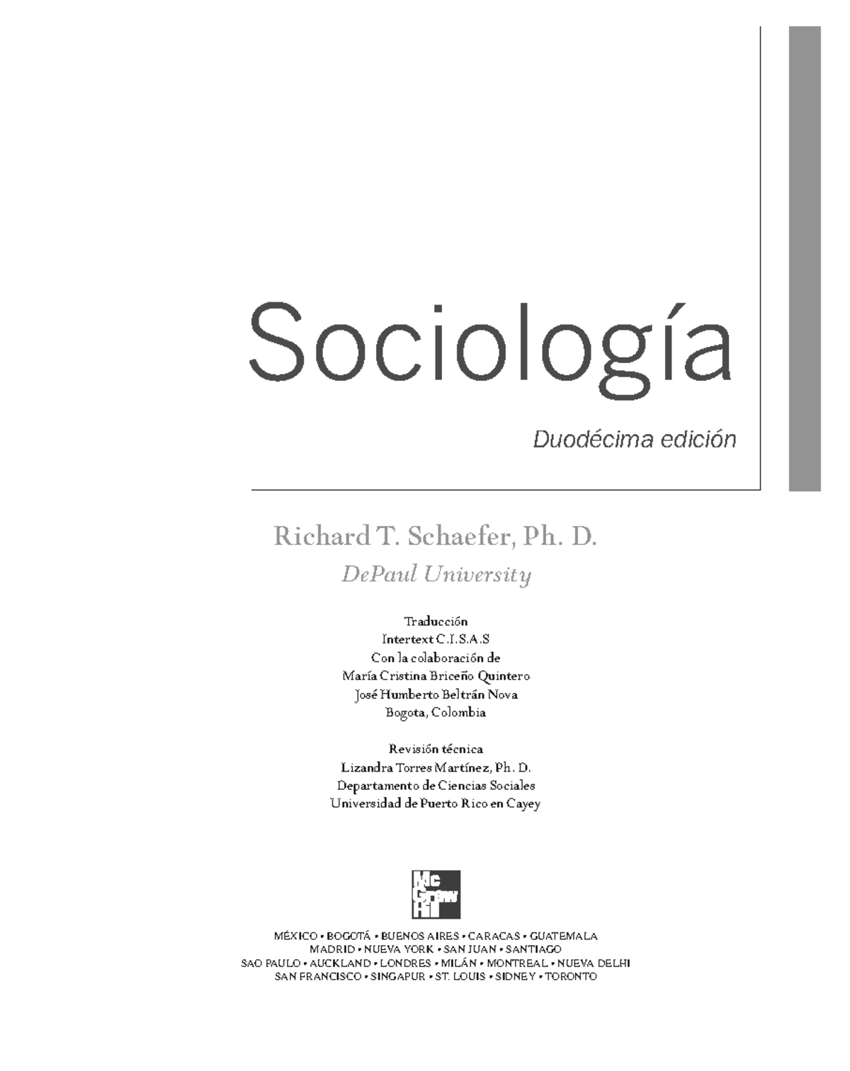 4. Cuarta lectura Schaefer- Cultura - Sociología Duodécima edición ...