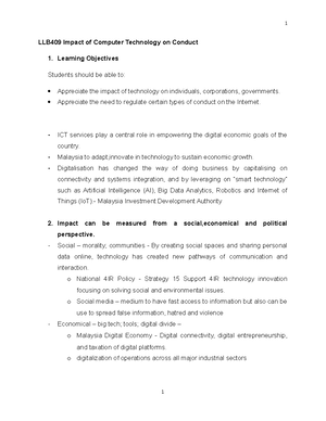LLB409 Lecture 3 - Rough notes can be edited - LLB409 Lecture 3 ...