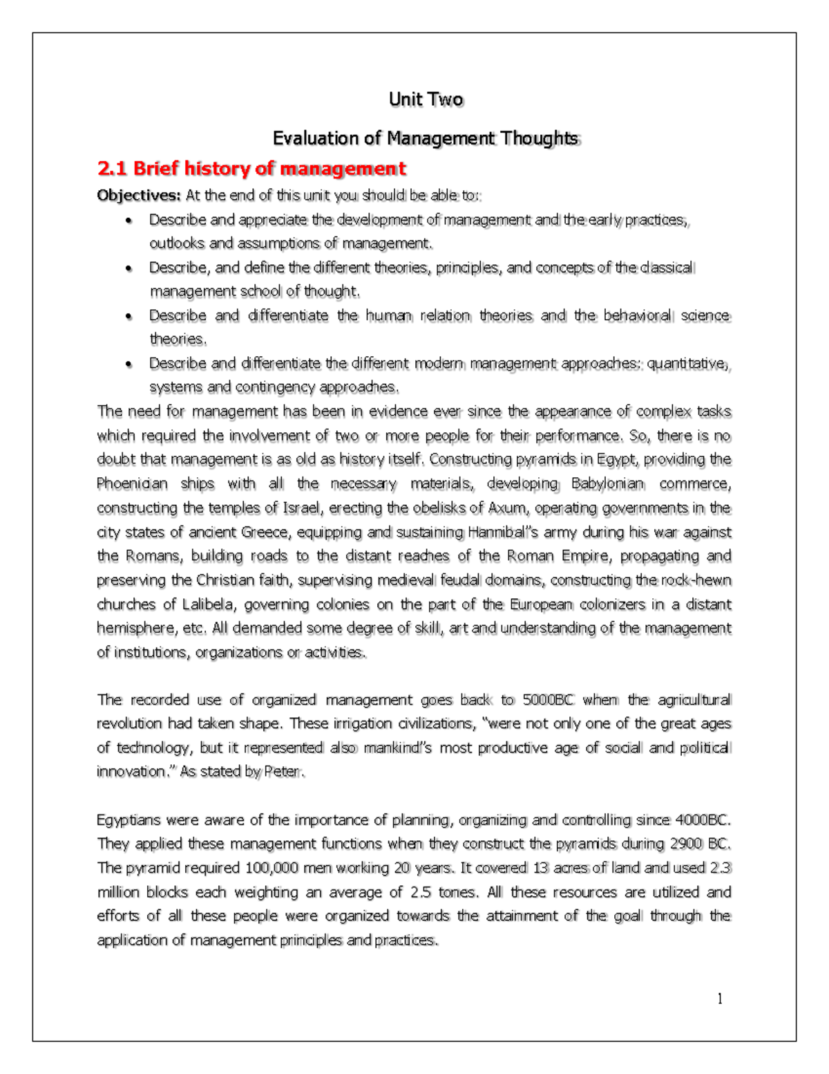 Intro Mgt C2 part 2 - easy human resources management course note ...