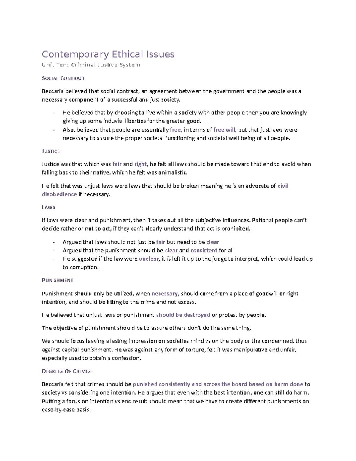 Unit ten - PHI 1630 Contemporary Ethical Problems Professor: Tiffany ...