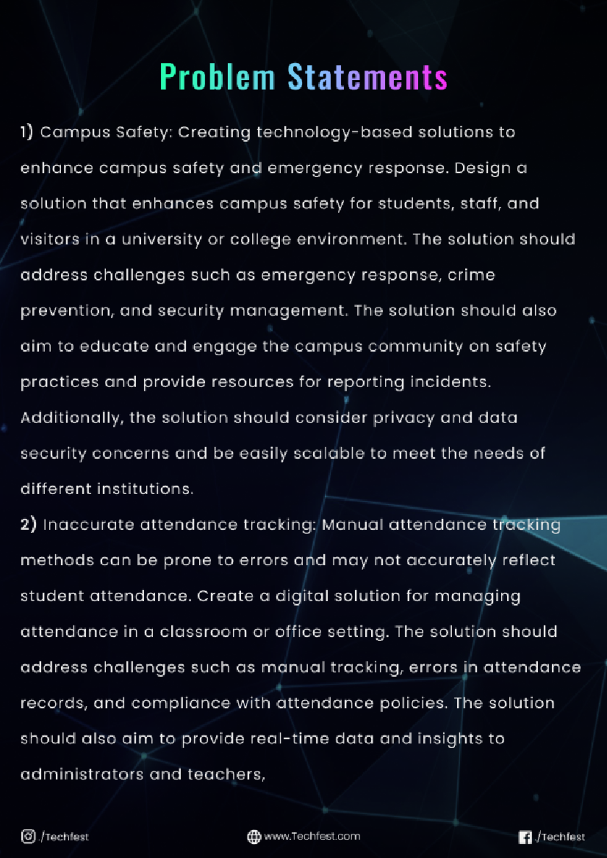 Problem Statement - It is a note for software engineering - Software ...