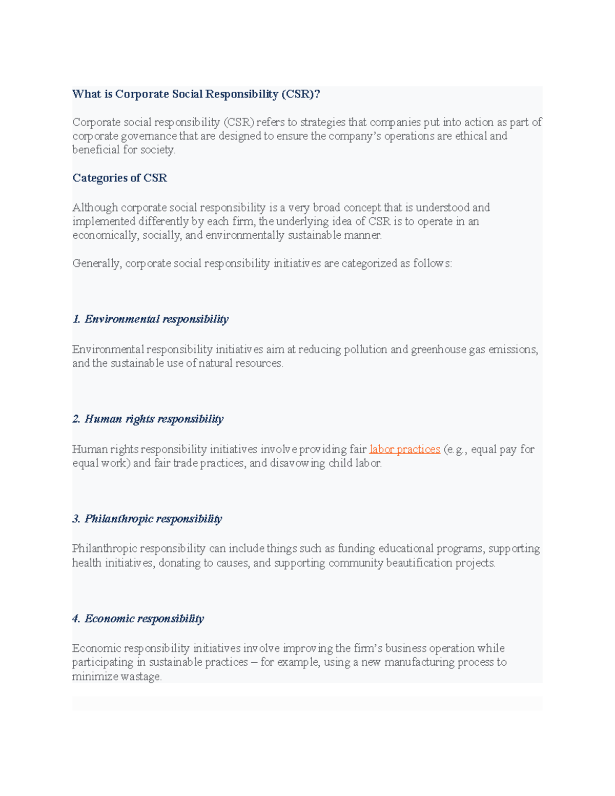 CSR AND Supervision - Copy - What is Corporate Social Responsibility ...