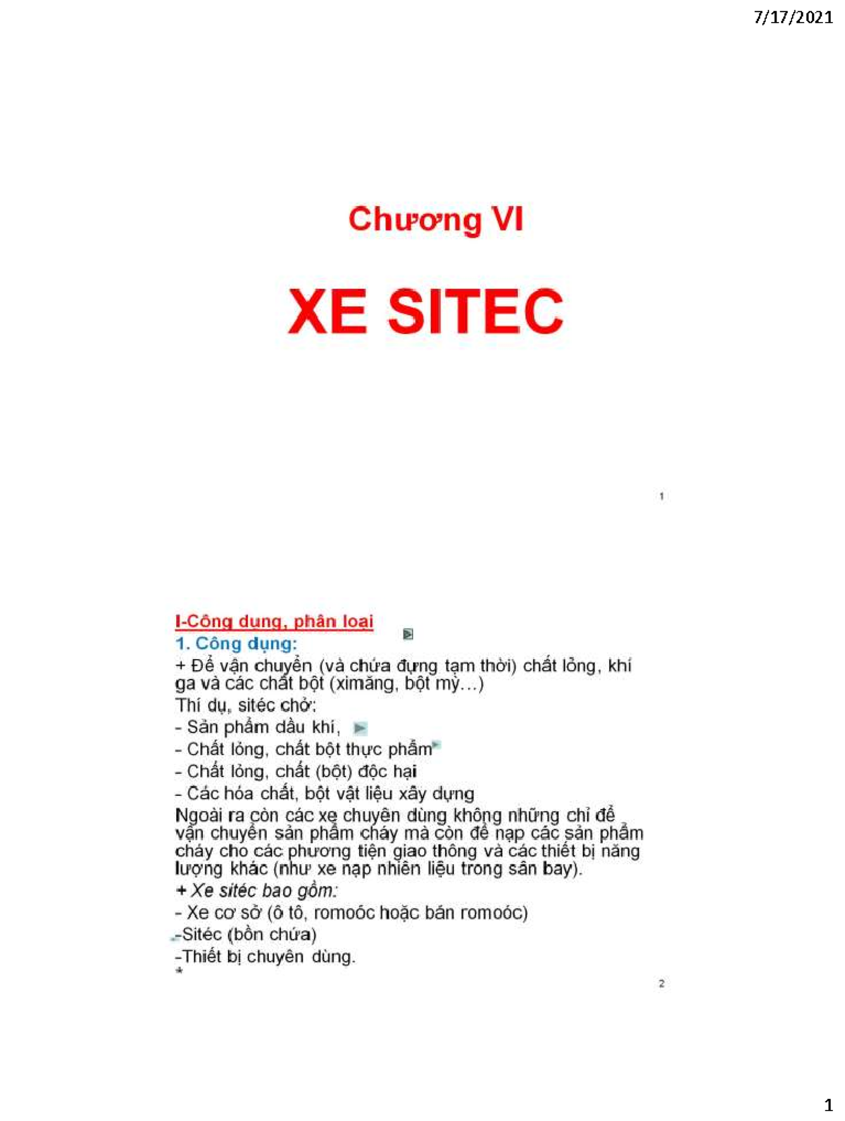Chuong 6 XE Sitec 2 - @@@ - Kiến thức cơ bản - Studocu