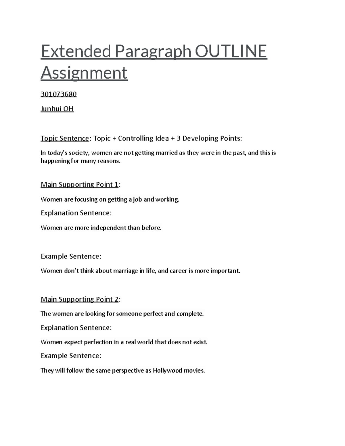 Paragraph Outline 3 - paragragh test sample. it can help you when you ...