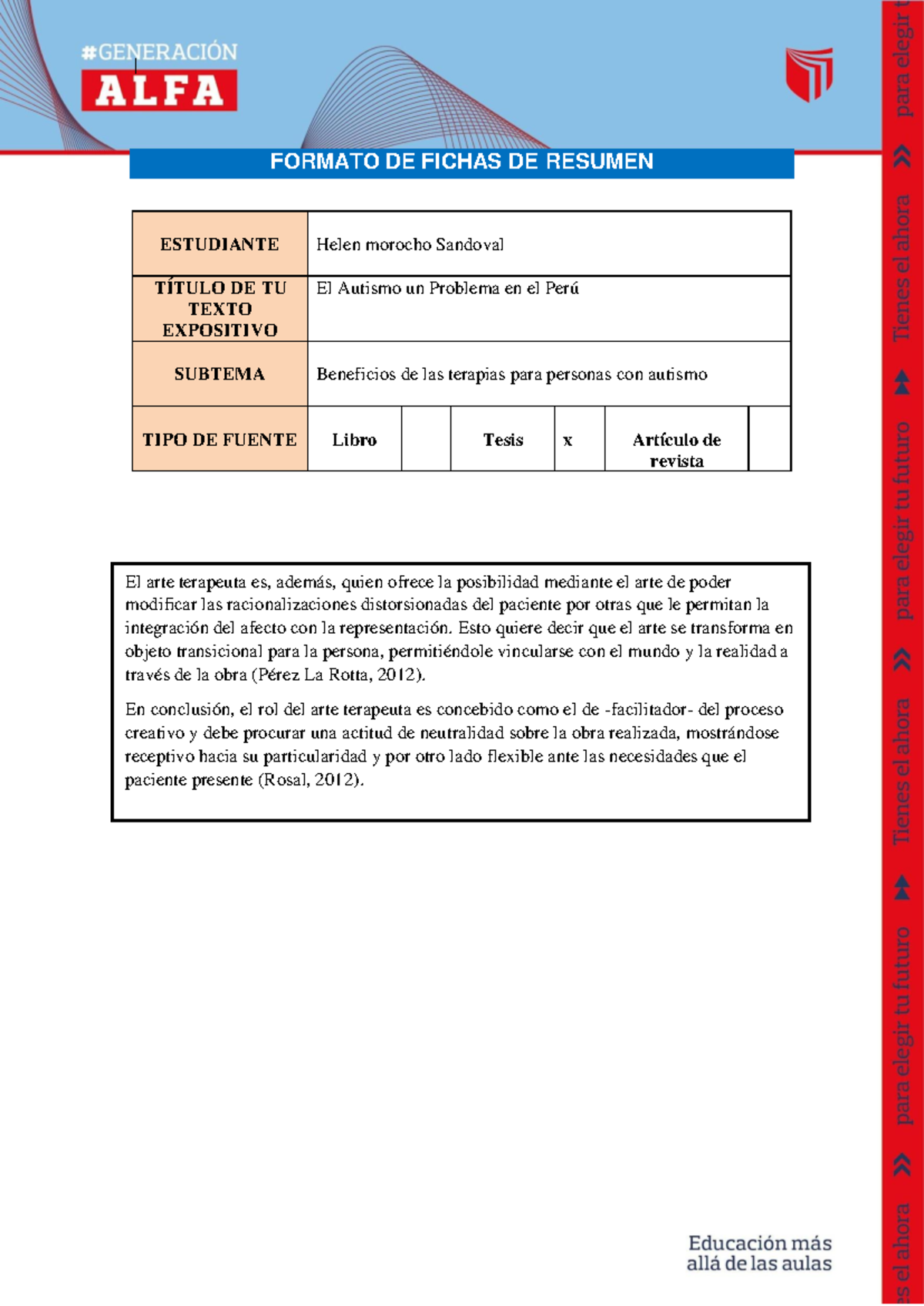 Formato PARA LA Ficha DE Resumen 3 - | FORMATO DE FICHAS DE RESUMEN ...