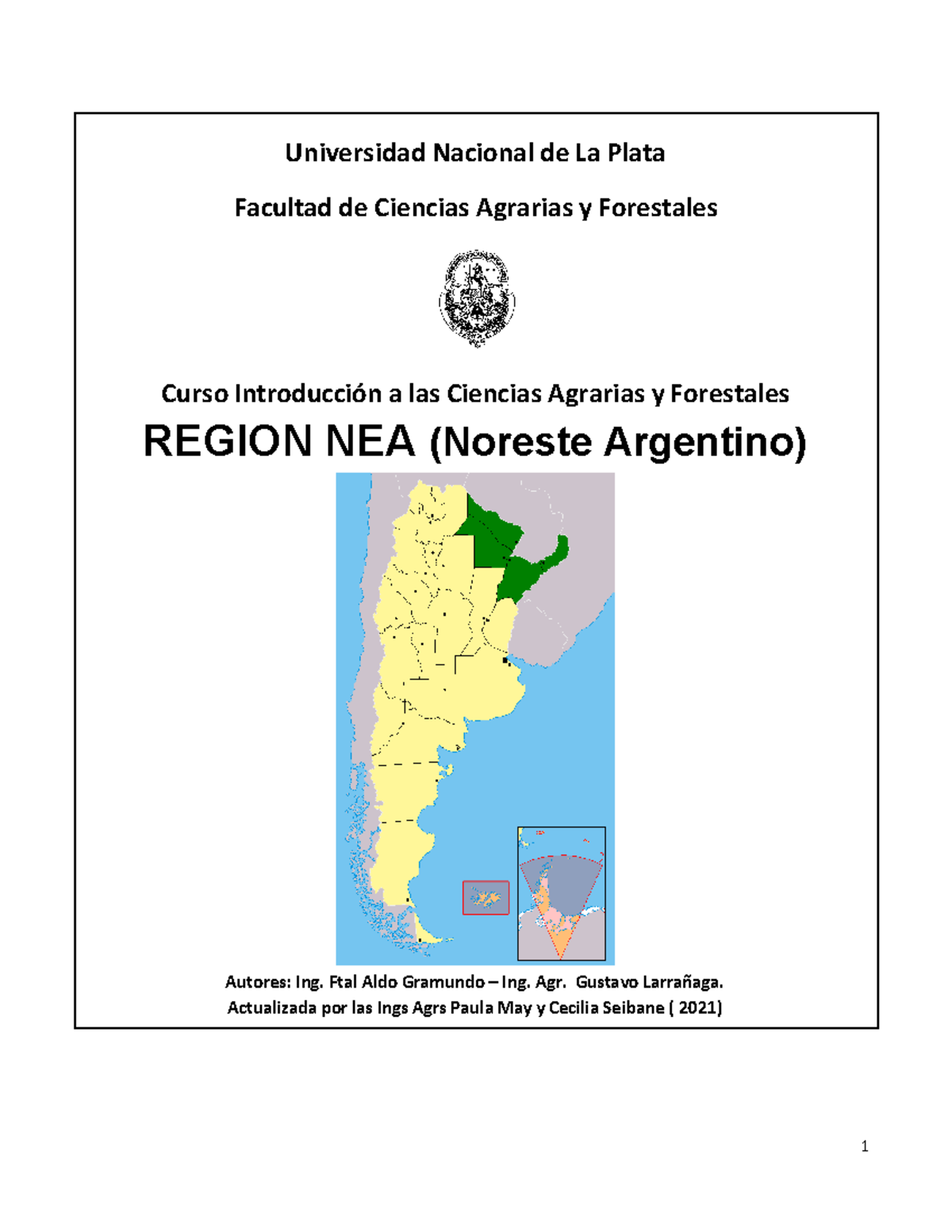 Guia NEA 2021 - Resumen - Universidad Nacional de La Plata Facultad de ...