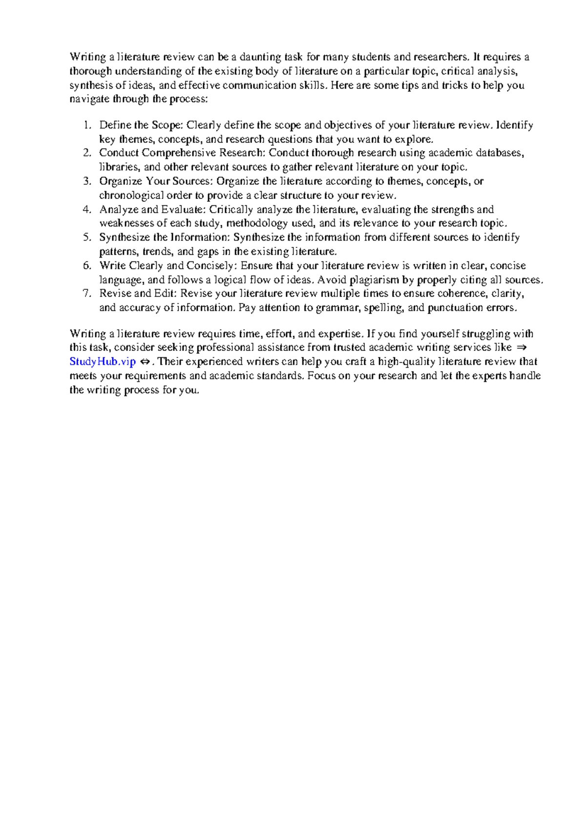 Literature Review Tips And Tricks Writing A Literature Review Can Be