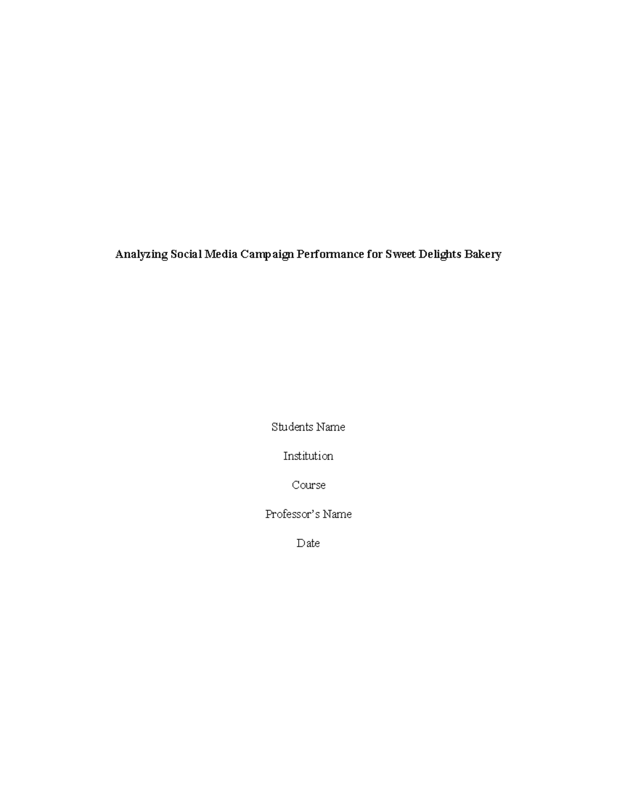 A22440 V1 - Complete the assignments - Analyzing Social Media Campaign ...