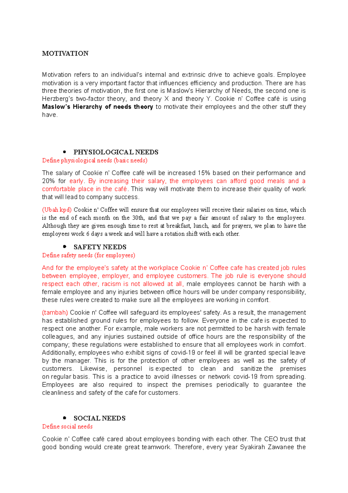 MGT162 (motivation & quality) - fundamental of management - UiTM - Studocu