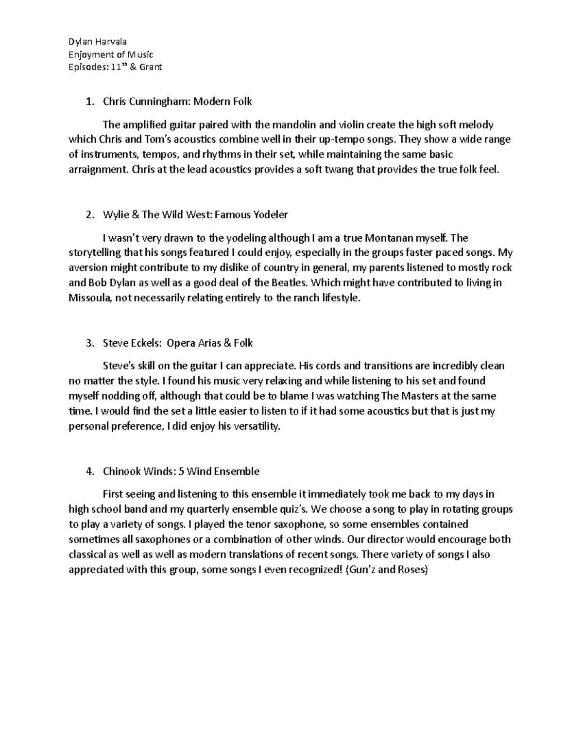 Enjoyment of Music Episodes.Dylan Harvala - Dylan Harvala Enjoyment of ...