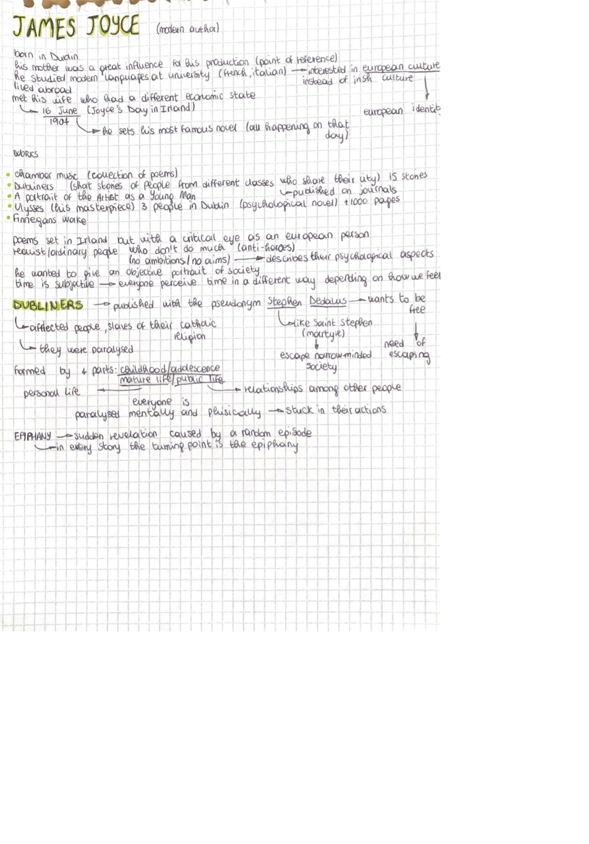 04 - James Joyce - JAMES JOYCE (modern authal born in Dudin his mother was a preat influence For ...