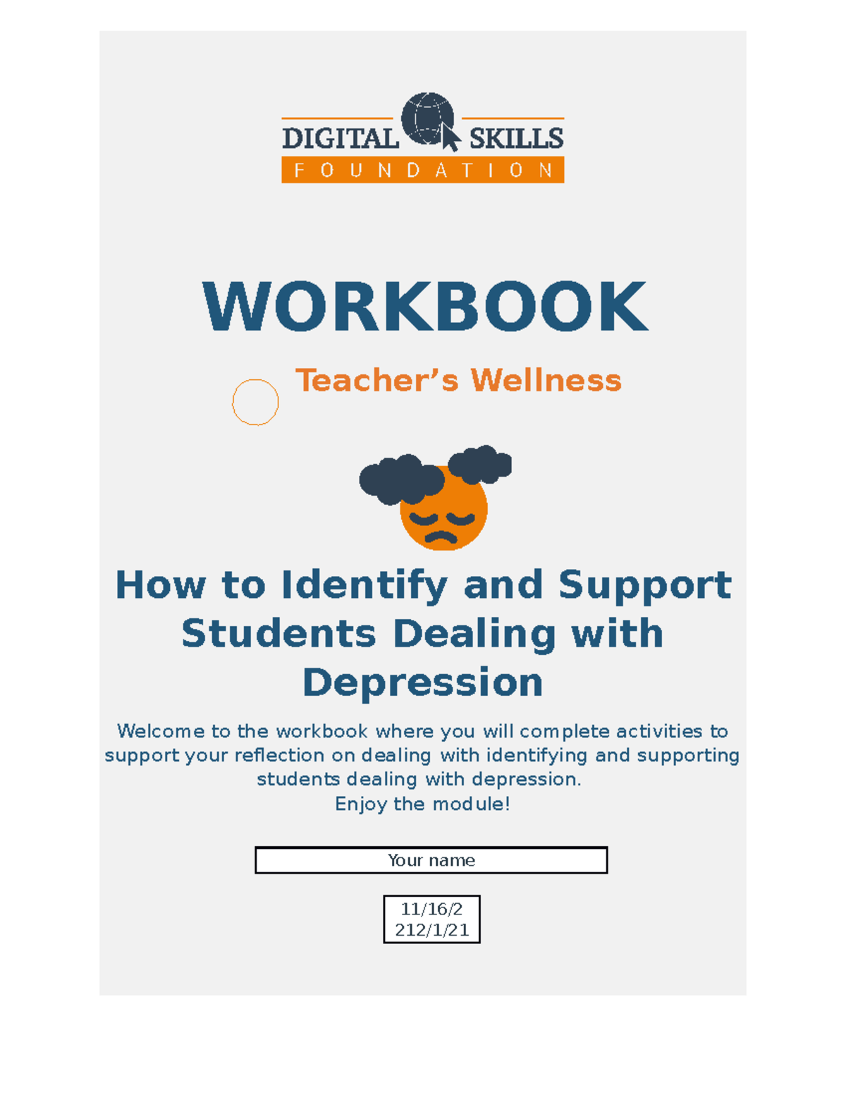 Workbook DSF How to identify and support students dealing with ...