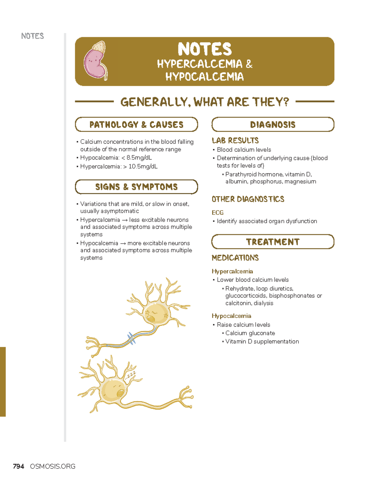 Hypercalcaemia and hypocalcaemia - NOTES NOTES HYPERCALCEMIA ...